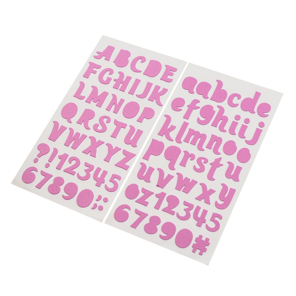 Alphabet Pink Foam Stickers – Craft Easy Philippines