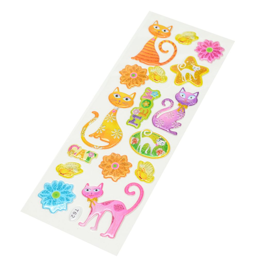 Puff Shiny Cats Stickers – Craft Easy Philippines